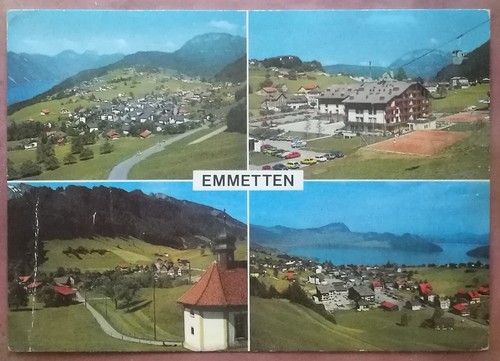 SVIZZERA SWITZERLAND - EMMETTEN - GESAMTANSICHT MIT MYTHEN UND ...