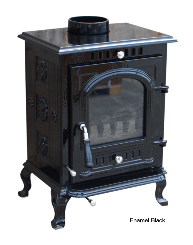 Enamel Cast Iron Stove 16 Colours! Multi Fuel Stove 5KW Stove Wood ...