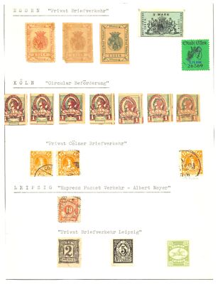 GERMANY - LOCAL POST-STADTPOST -43 ST. */(*)/0--F/VF | eBay