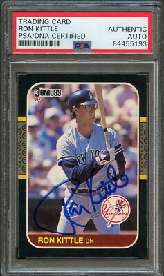 1987 Donruss #351 Ron Kittle Signed Card PSA Slabbed Auto Yankees | eBay