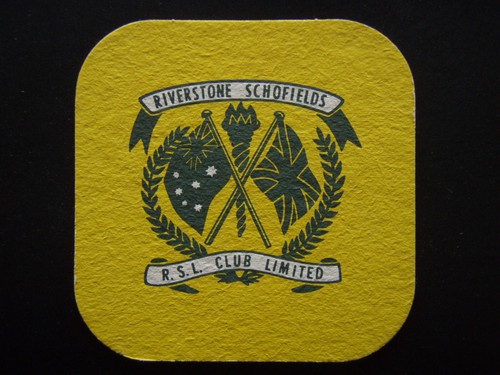 RIVERSTONE SCHOFIELDS RSL CLUB LIMITED MARKET ST 02 6271811 COASTER ...