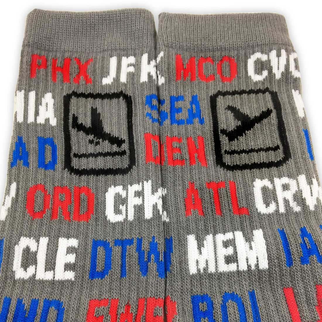 Aviation-Themed Premium Crew Socks - USA Airport Codes - Luso Aviation ...