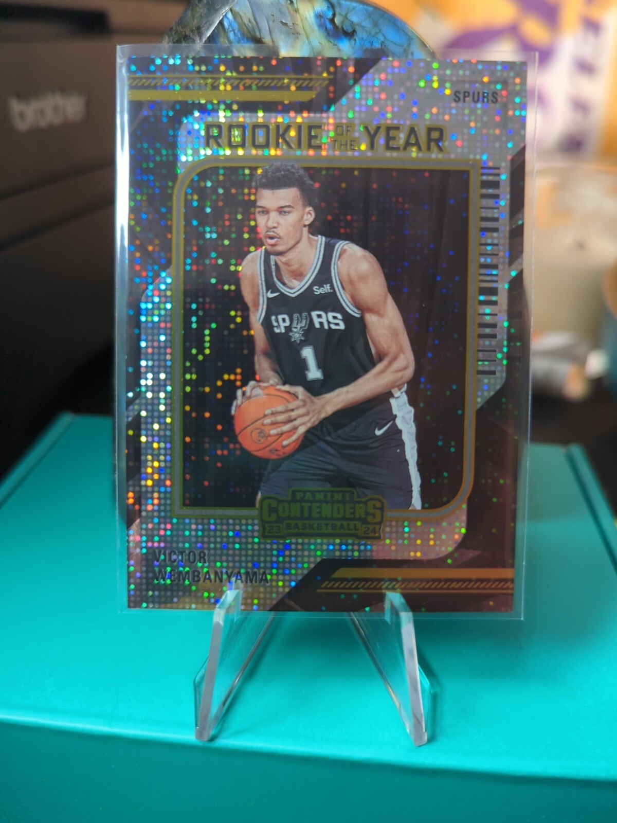 2023-24 Panini Contenders Victor Wembanyama Rookie of the Year Insert ...