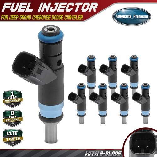 8x Fuel Injector for Jeep Grand Cherokee Wrangler Dodge Charger ...