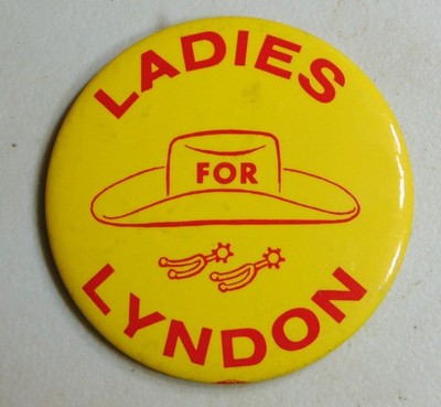 Lyndon Johnson LBJ 1964 campaign pin button political | eBay