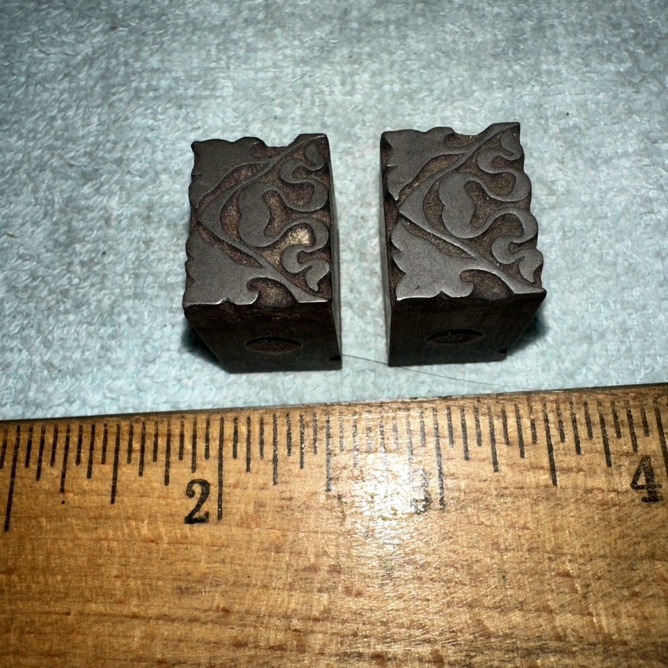 Printing Blocks “ Decorative Ornamental “ Lead Blocks | eBay