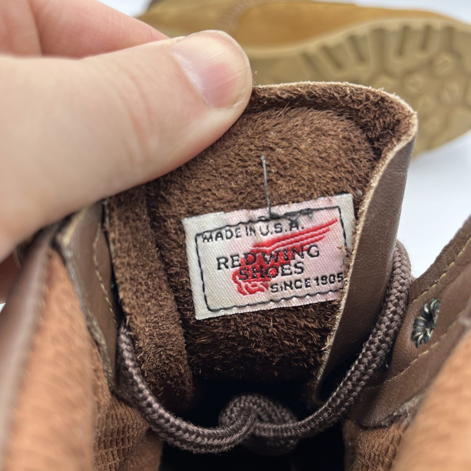 Red Wing Sz 8 1221 Traction Tread Light 6” Men's Work Boots Safety Toe ...