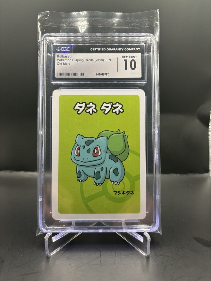 Bulbasaur Pokemon Playing Cards 2019 Japanese Old Maid CGC 10 GEM MINT ...