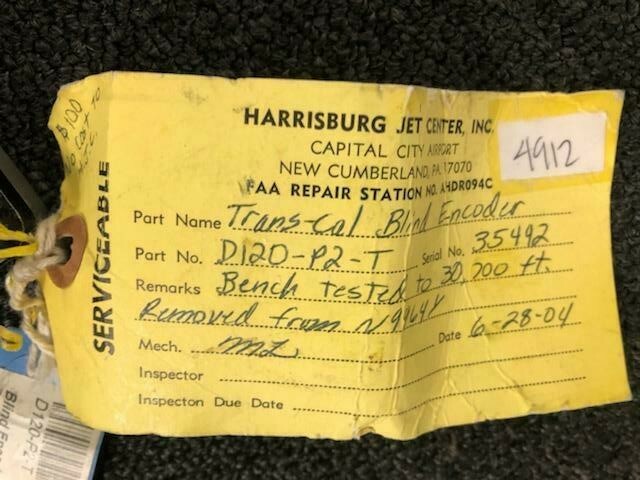 BLIND ENCODER TRANS CAL P/N D120-P2-T COMES W/SVR TAG # 11909 | eBay