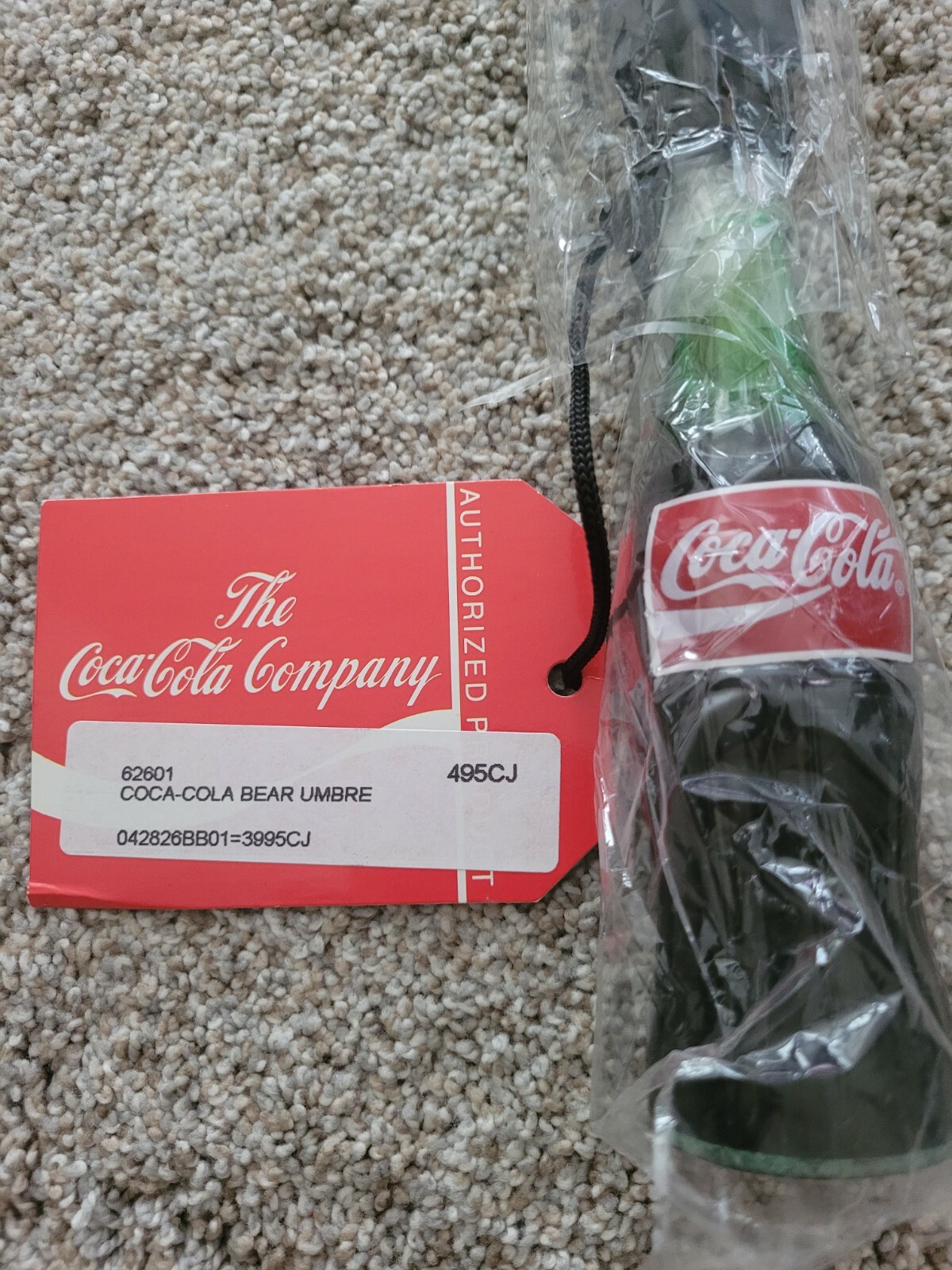 1995 Coca Cola Umbrella-NEW IN ORIG PKG-Polar Bear Dsgn Coke Bottle ...