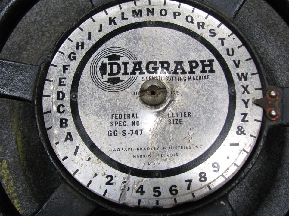Stencil Cutting Machine DIAGRAPH 1/2" GG-S-747 | eBay