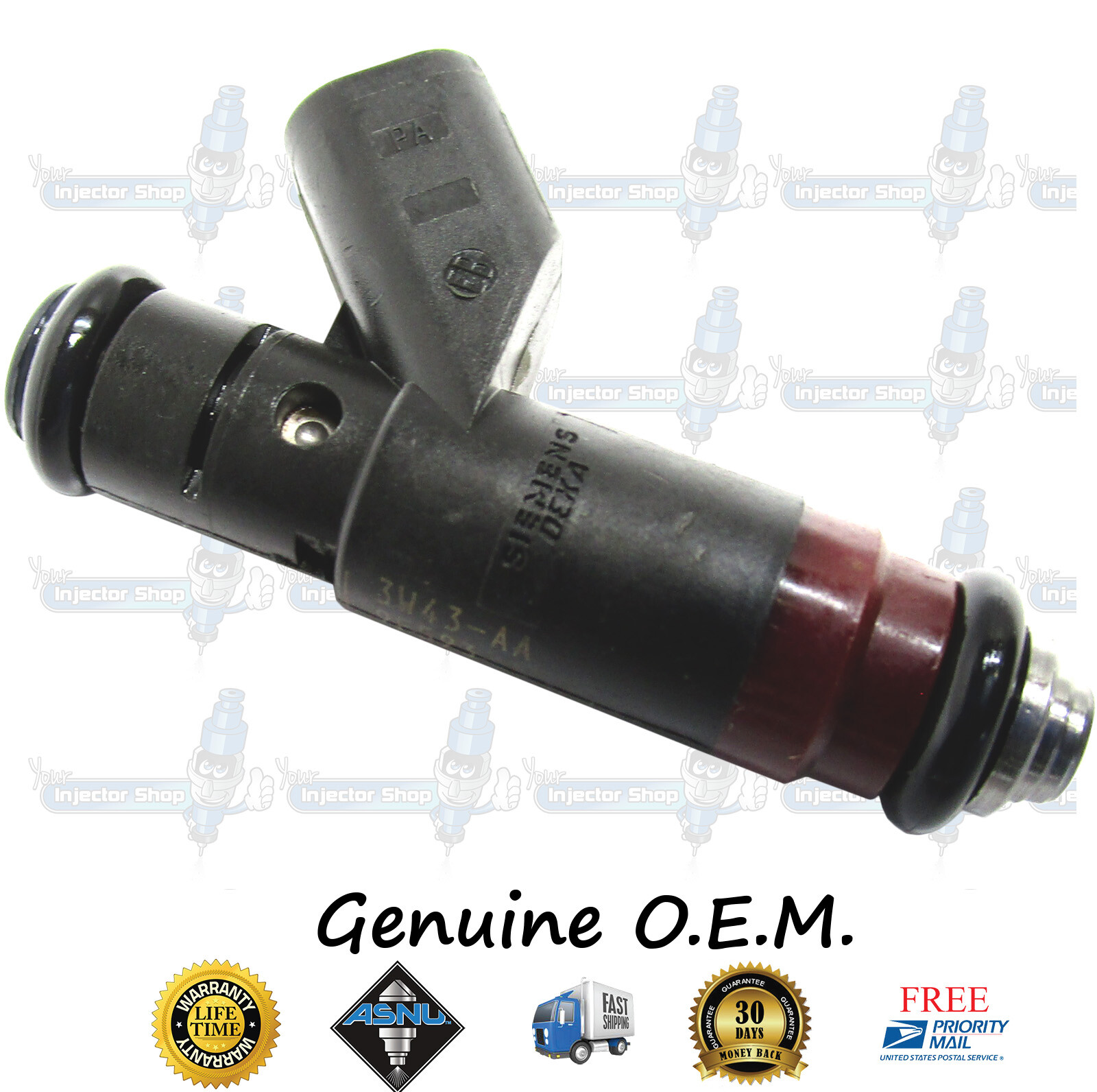 Siemens 4 Hole Spray Ford Thunderbird 8x Fuel Injectors 3W43-AA 3.9L ...