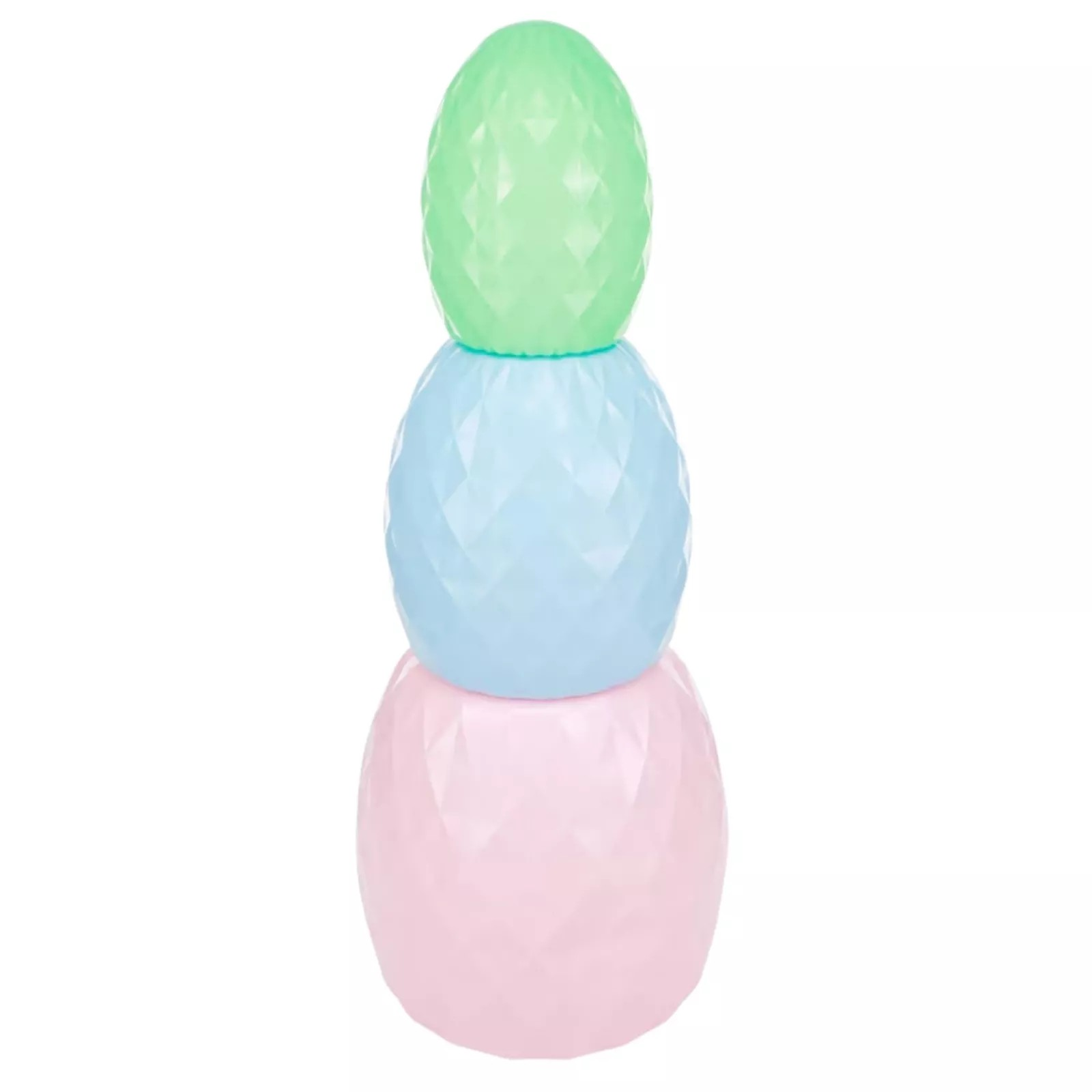 Stacking Easter Eggs - Two (2) New 3 pc Plastic Jeweled 24" (Pink, Blue ...