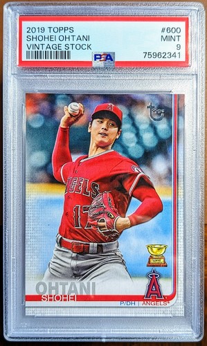2019 Topps Series 2 SHOHEI OHTANI /99 Vintage Stock #600 Rookie Cup PSA ...