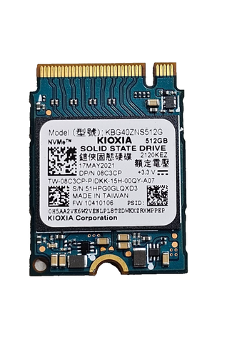 Kioxia 8C3CP 512GB 2230 M.2 NVMe SSD PCIe Gen3x4 For PC, Steam Deck ...