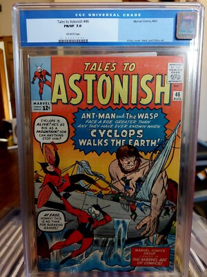 Tales to Astonish Marvel #46 1963 CGC 7.0 Silver Ant-Man Wasp Cyclops ...