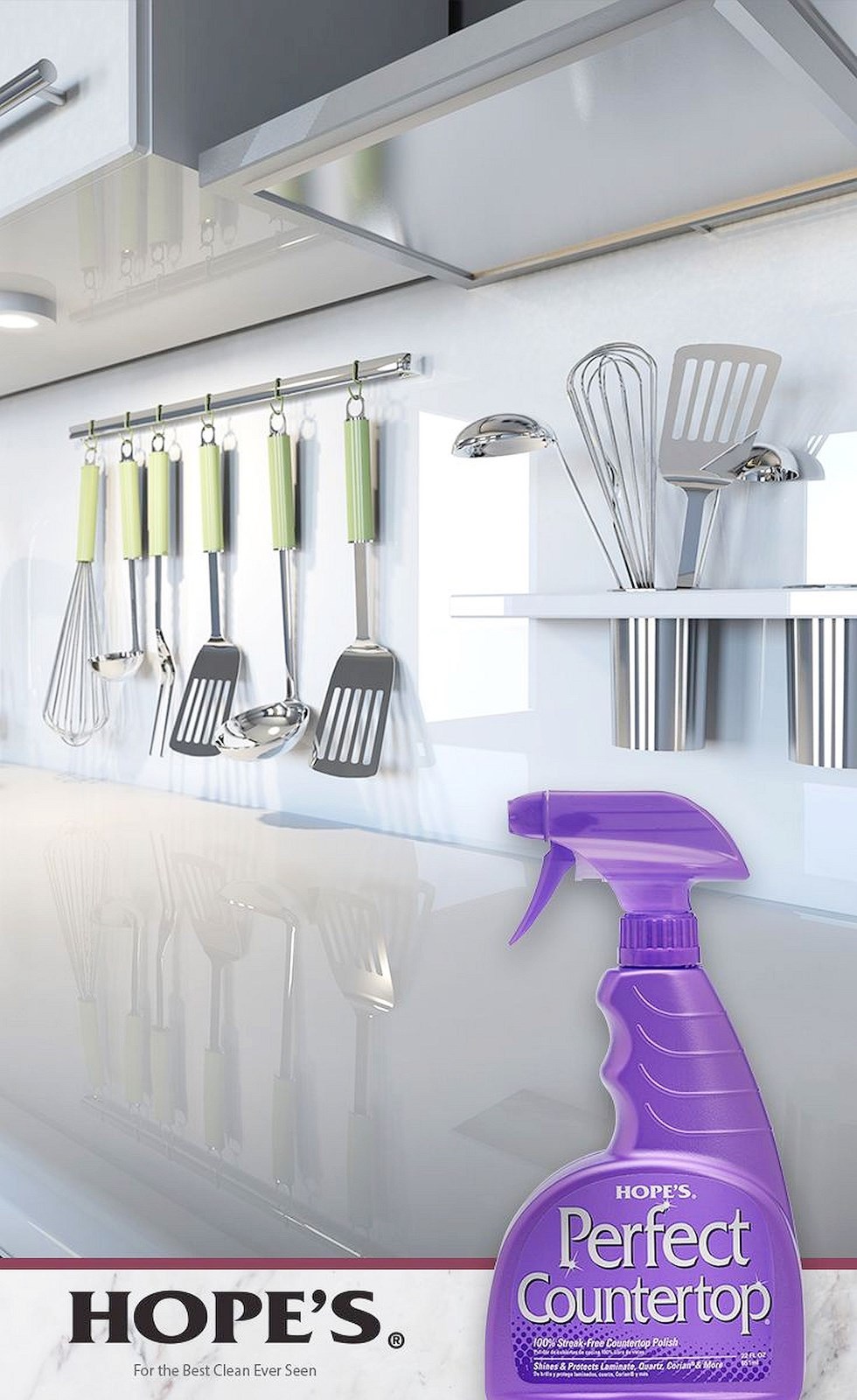 HOPE'S Perfect Countertop CLEANER & POLISH spraY for CORIAN granite ...