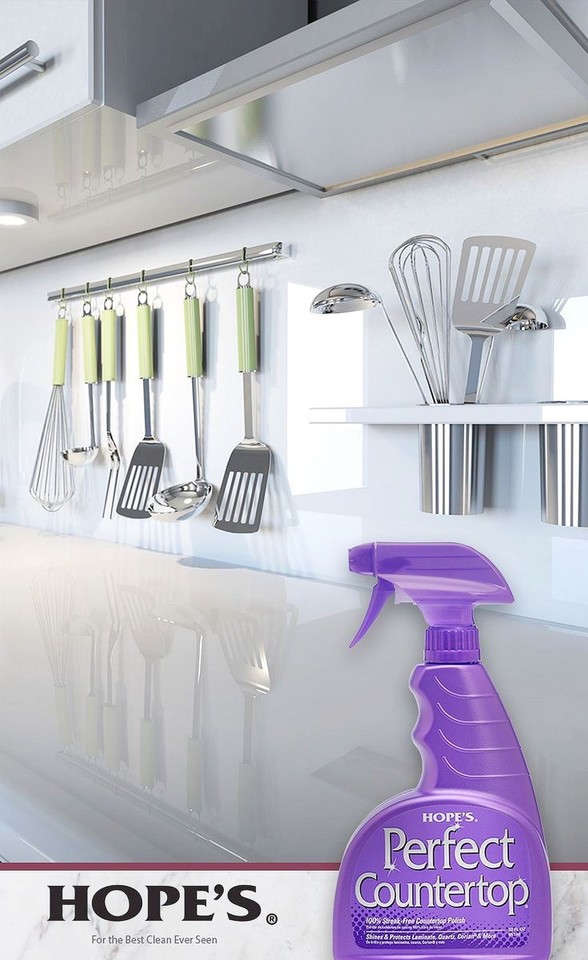 HOPE'S Perfect Countertop CLEANER & POLISH spraY for CORIAN granite ...