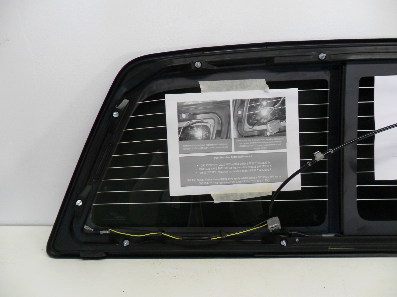 Ford OEM F150 Carlite Rear Power Slider Heated Back Window Glass 2004 ...