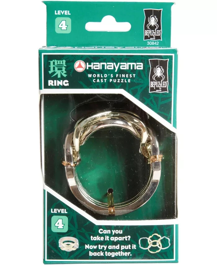 HANAYAMA CAST PUZZLE - LEVEL 4 - RING - CAN YOU TAKE IT APART N PUT BACK | eBay