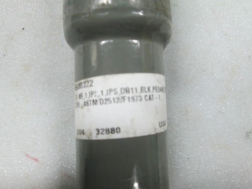 Central Transition TFEWE 1" PE x 1" IPS DR11 #6500322 ASTM D513/F1973 ...