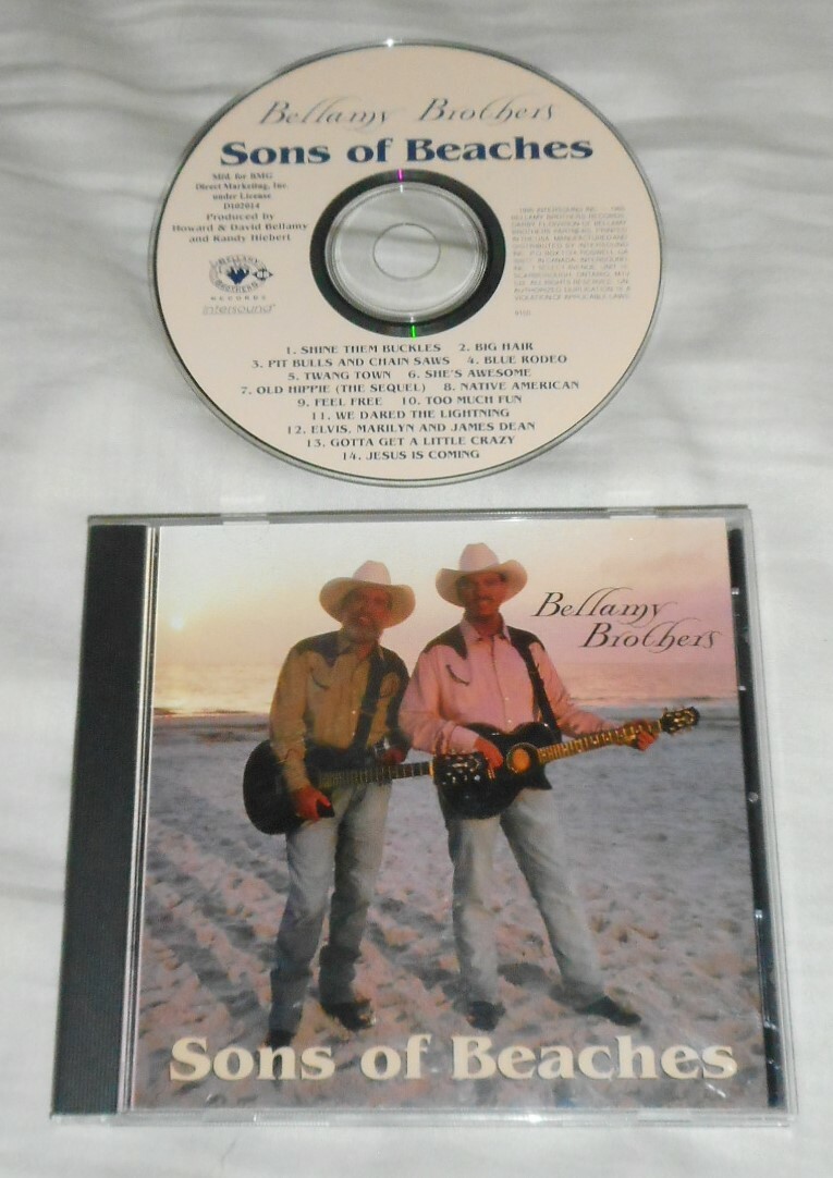 BELLAMY BROTHERS Sons of Beaches CD 1995 Intersound BMG DIRECT CD ...