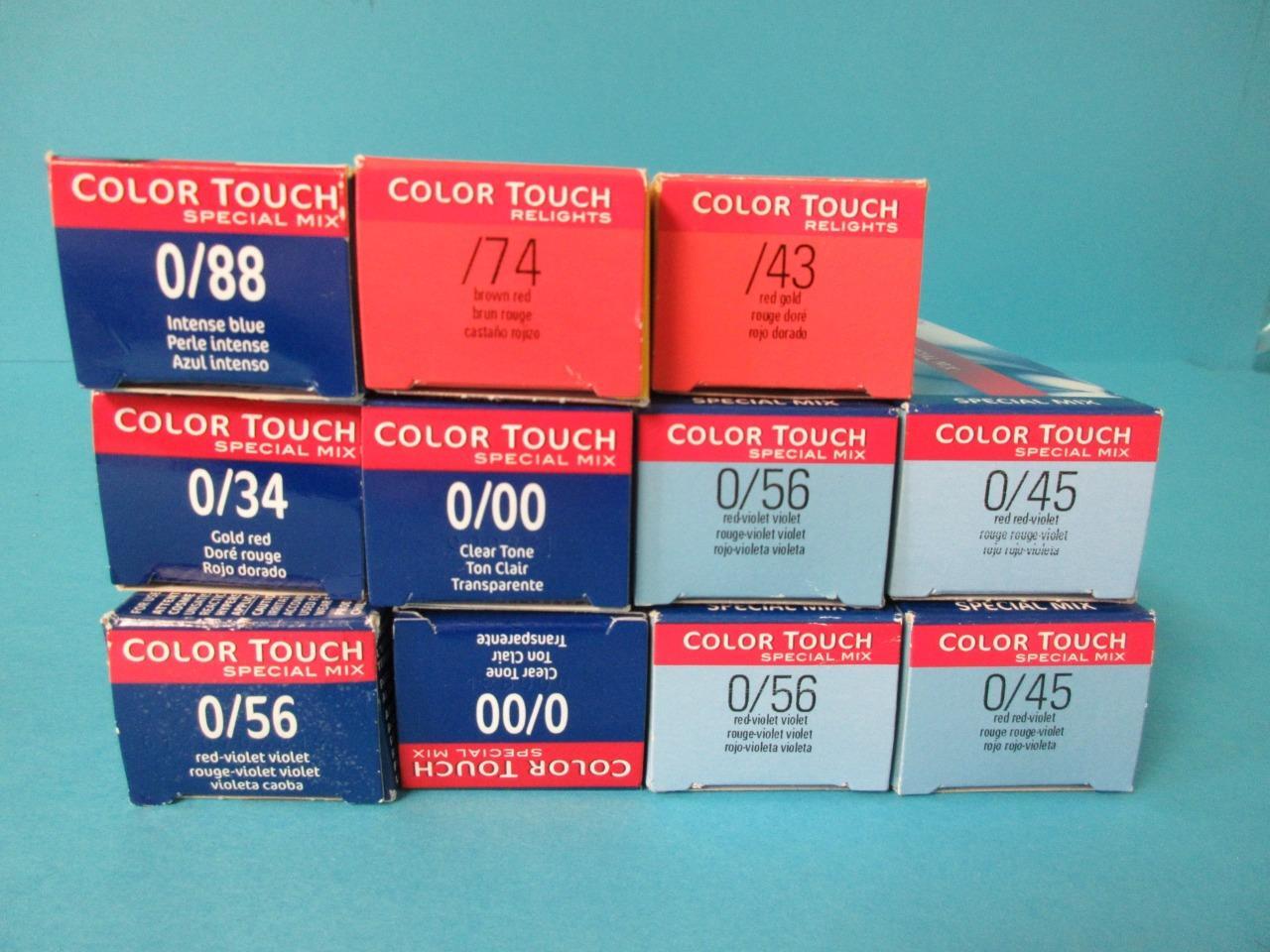 MIXED LOT OF 11 NEW PROFESSIONAL SALON HAIR DYES COLOR TOUCH 2oz ...
