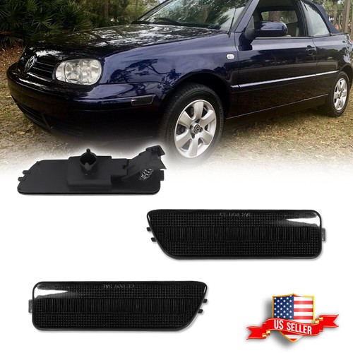 For VW MK4 Golf R32 GTI Jetta Cabrio Smoked Lens Front Bumper Side ...