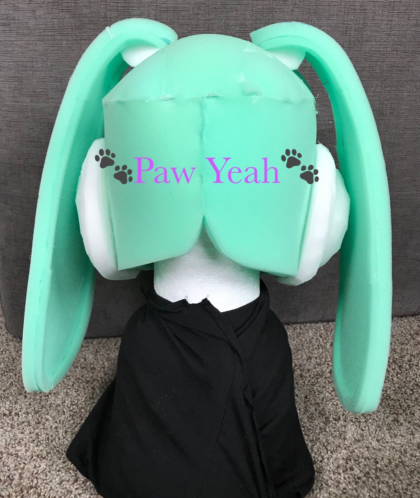 Fursuit Handmade Head Base Lop Eared Rabbit Bunny Foam Cosplay - Ready ...