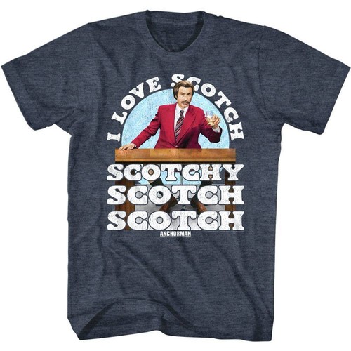 Anchorman Ron Burgundy I Love Scotch Men's T Shirt | eBay