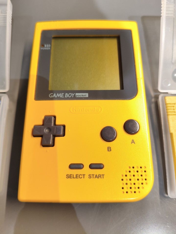 Nintendo Gameboy Pocket Console Yellow + Pokemon Gold And Blue | eBay UK