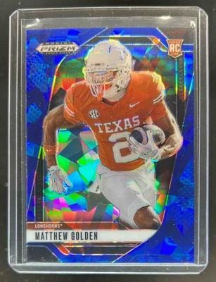2025 Prizm Draft Picks Matthew Golden RC Blue Ice #36/149 Longhorns | eBay