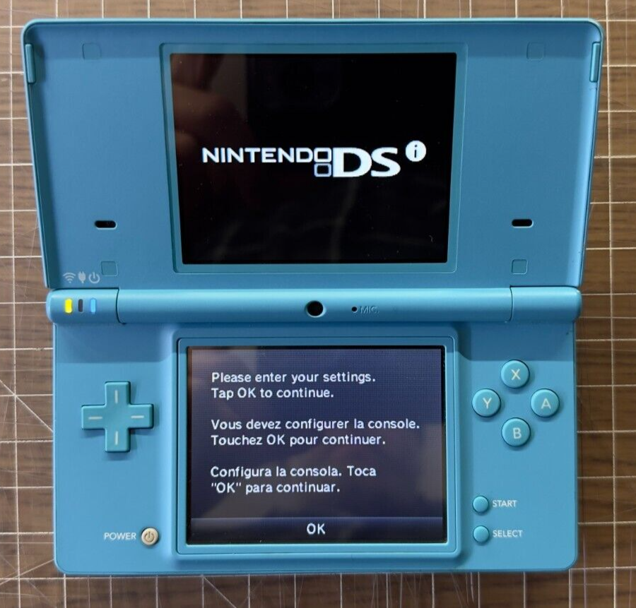Nintendo Light Blue DSi Handheld Console- Console Only - No Charger ...