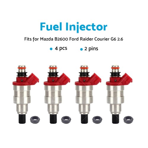 4X Fuel Injectors For Mazda B2600 UF Ford Raider Courier G6 2.6L G609 ...