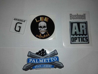 Bushnell Optics Geissele LBE Unlimited Palmetto State Armory Stickers ...