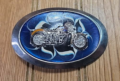 VTG 1970s Motorcycle Artwork Muti-Colored Belt Buckle | eBay