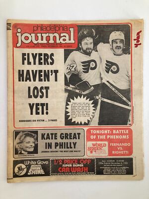 Philadelphia Journal Tabloid October 23 1981 NHL Flyers Reggie Leach ...