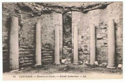 Tunisian Postcard. Carthage. Damores-el-Karita. Underground Rotunda ...