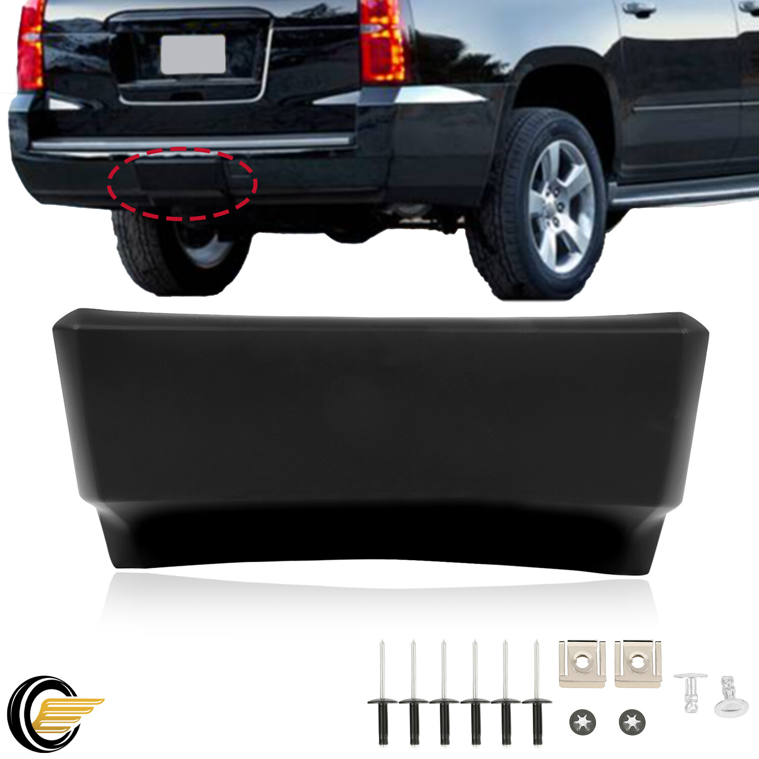 For Chevrolet Tahoe Suburban 2015-2020 Rear Bumper Trailer Hitch Tow ...