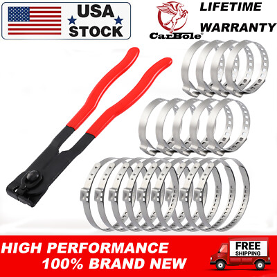 18 Pcs Joint Axle Boot Clamp Pliers Clip CV BOOT CLAMPS Kit For Auto ...