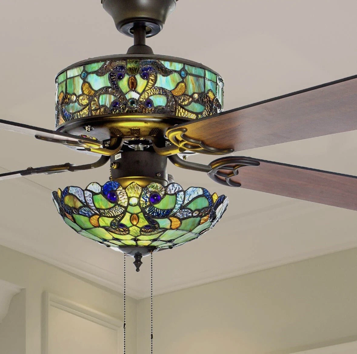 Hunter Tiffany Style Ceiling Fan | Shelly Lighting