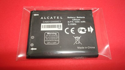 🔋Alcatel OEM 3.7V Lithium Cell Phone Battery 850 mAh QWERTY 3.15Wh ...
