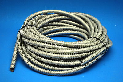 Lot of 79 Pieces 3/8" I.D. X 50 Feet Steel Greenfield Flexible Metal ...
