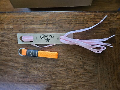 2 Converse 45 Inch Classic Low Top cotton Shoelaces Pink And Orange | eBay
