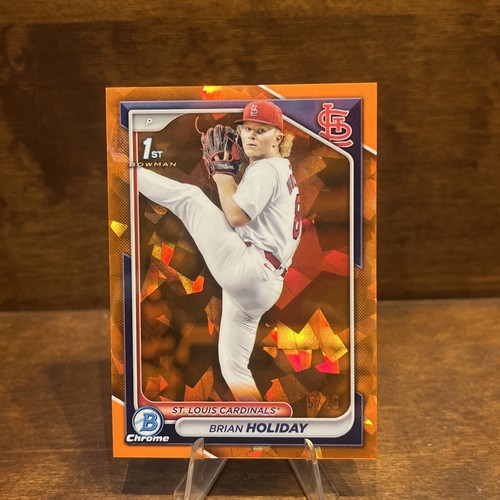 2024 Bowman Draft Sapphire Brian Holiday Orange /25 #BDC-137 St. Louis ...