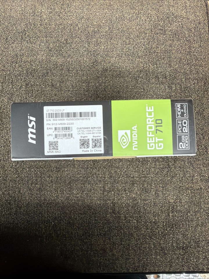 MSI GeForce GT 710 2GB DDR3 Graphics Card GT 710 2GD3 LP NVIDIA | eBay