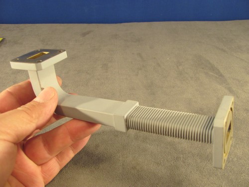 Waveguide WR75 Sweep E-bend (A)1.75"x(B)6.25" Cover Smooth X Cover ...