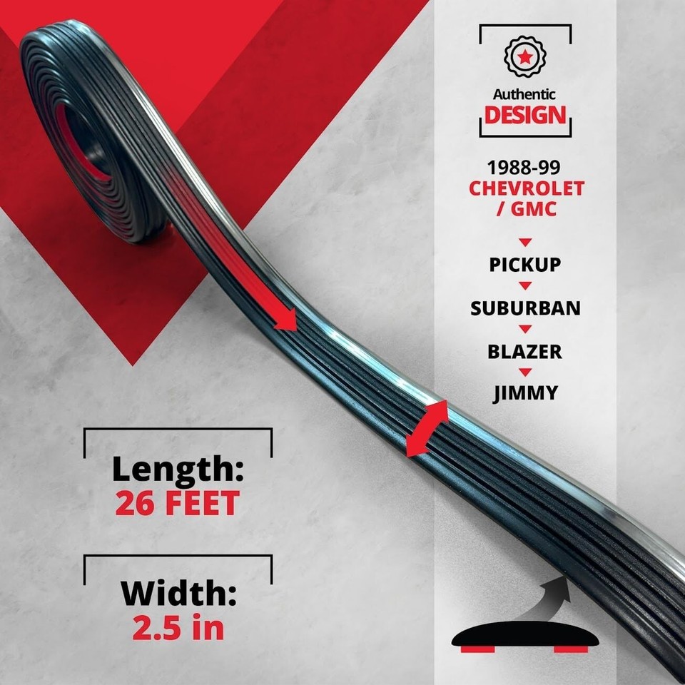 ALL-FIT Replacement Side Molding Trim Old Body Style 1988-99 Chevy/GMC ...