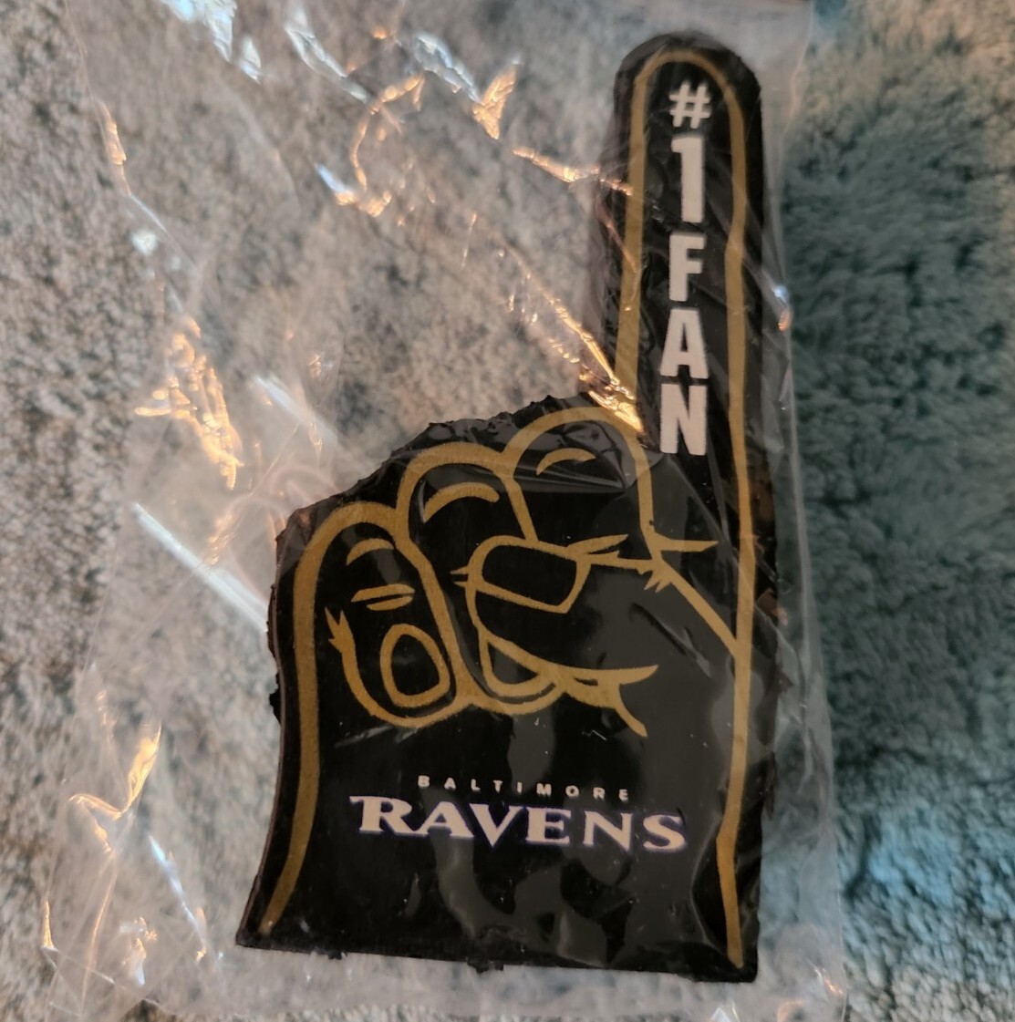 Baltimore Ravens NFL #1 Fan Antenna Foam Topper 3.5" Rearview Mirror ...