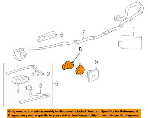 Chevrolet GM OEM Parking Aid Backup Back Up Reverse Proximity-Sensor ...